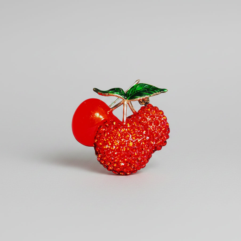Brooch - Triple Cherries – Old And New Creatures